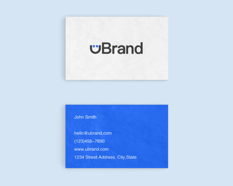 极简名片vi logo展示样机效果图免费在线编辑 - uBrand
