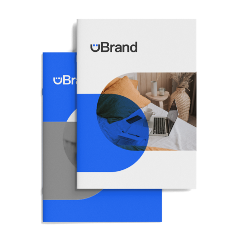 书本杂志封面logo样机免费在线编辑 - uBrand