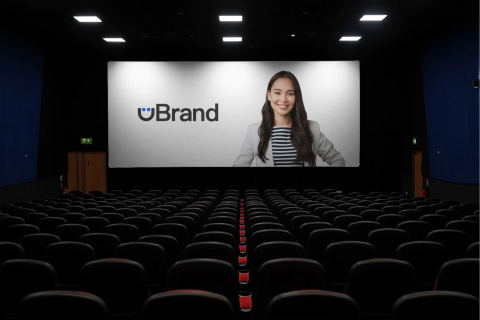 电影室发布会展厅样机免费在线编辑 - uBrand